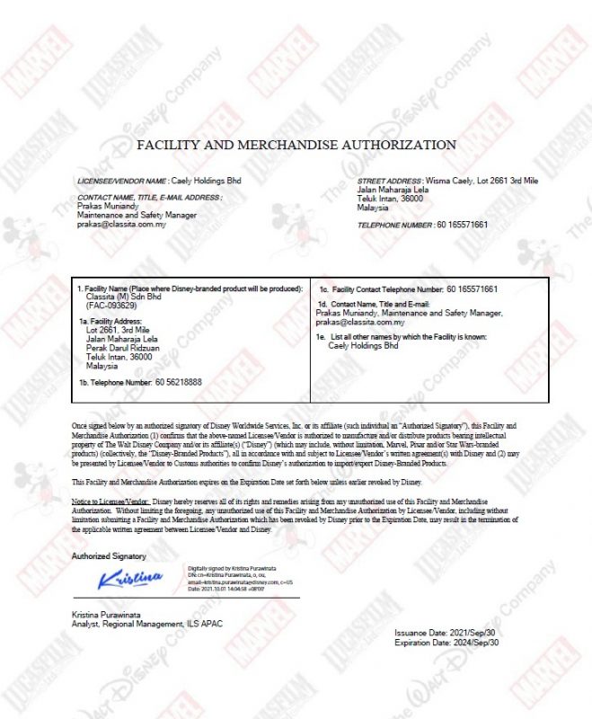 Malaysia Facilities – Classita